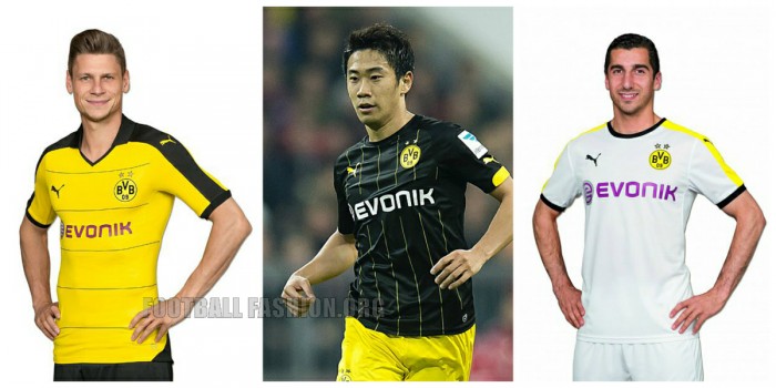 Borussia Dortmund 2015/16 PUMA Home, Away and Third Kits - FOOTBALL FASHION