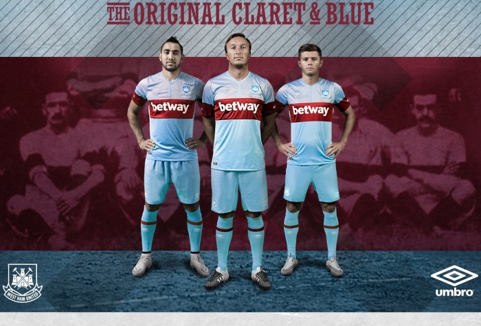 West Ham United 2015/16 Umbro Away Kit - FOOTBALL FASHION