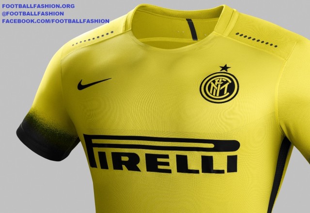 Inter Milan's Bold Yellow 2015/16 Nike Third Kit - FOOTBALL FASHION