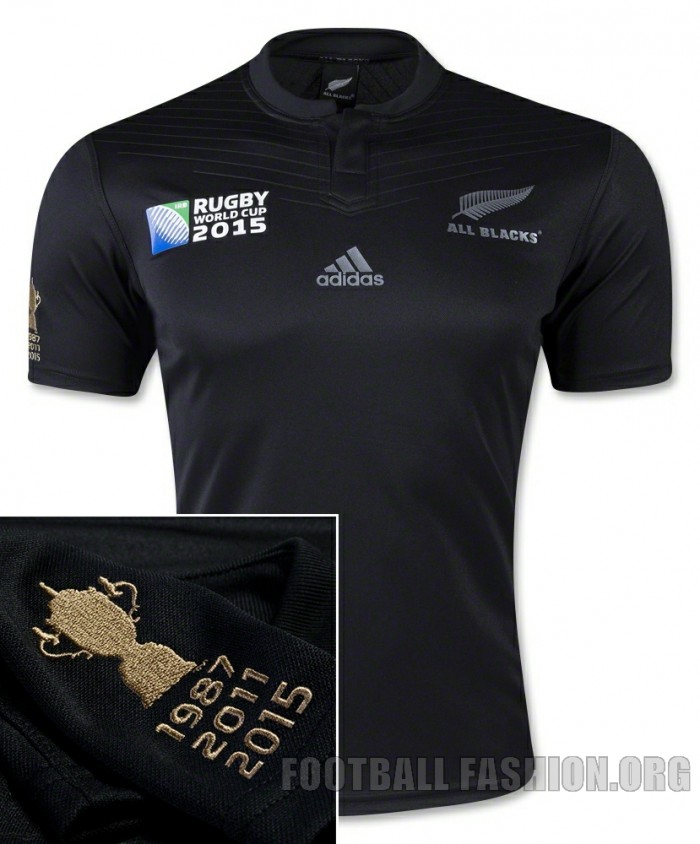 New Zealand All Blacks 2015 Rugby World Cup Champions adidas Jersey ...