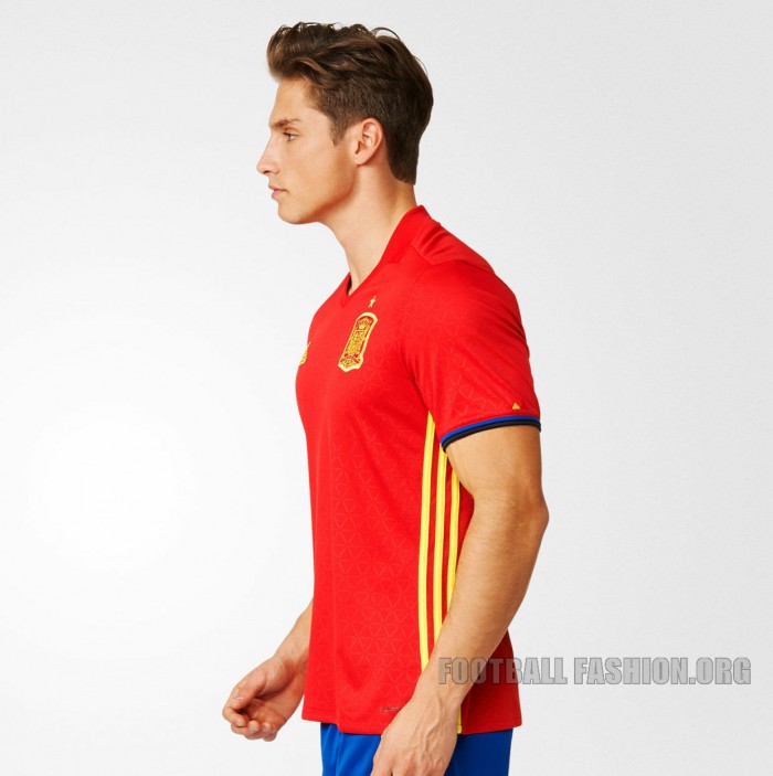 Spain EURO 2016 adidas Home Kit Unveiled - FOOTBALL FASHION