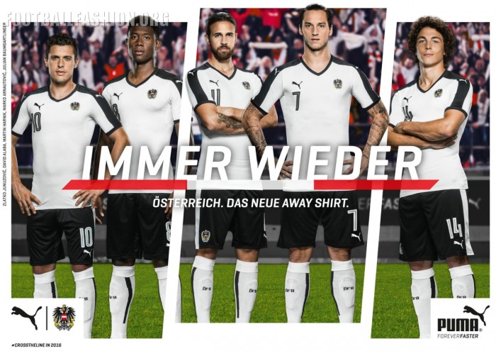 Austria EURO 2016 PUMA Away Kit - FOOTBALL FASHION
