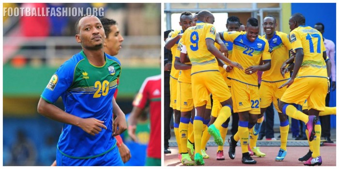 Rwanda 2016 Errea Home and Away Kits - FOOTBALL FASHION