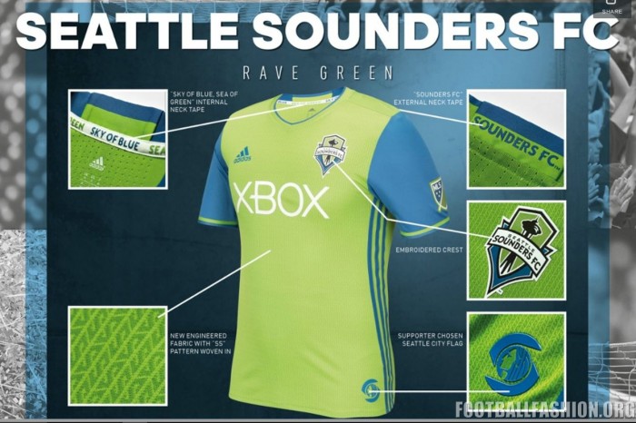 Seattle Sounders 2016 adidas Home and Third Jerseys - FOOTBALL FASHION