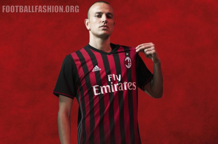 AC Milan 2016/17 adidas Home Kit - FOOTBALL FASHION