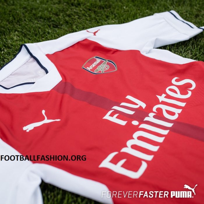 Arsenal FC Unveil 1990s-Inspired 2016/17 PUMA Home Kit - FOOTBALL FASHION
