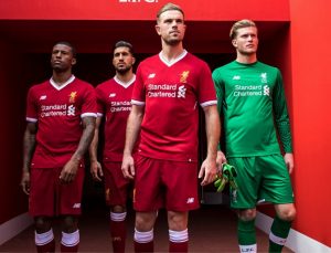 Liverpool FC 125th Anniversary 2017/18 New Balance Home Kit - FOOTBALL ...