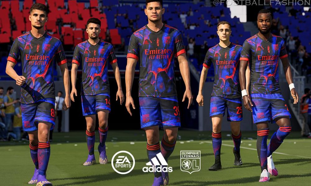 Olympique Lyon 2021 adidas Digital Fourth Kit - FOOTBALL FASHION
