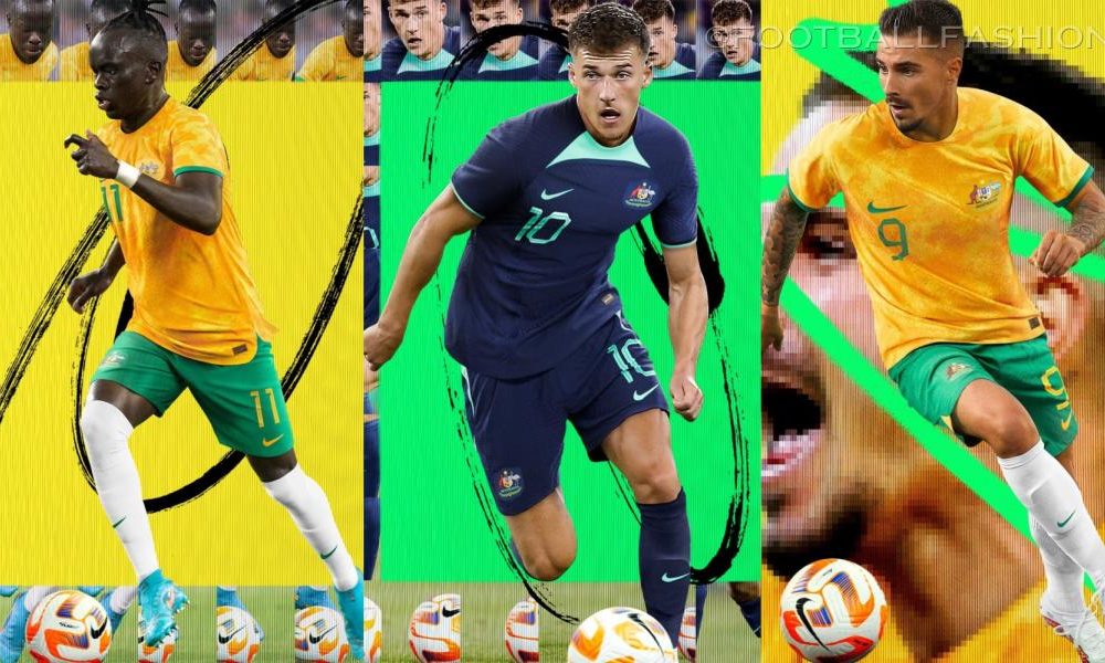 Australia World Cup 2022 Nike Home and Away Kits - FOOTBALL FASHION
