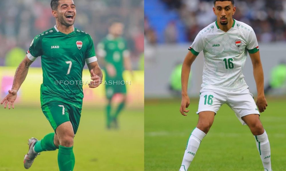 Iraq 2023 Jako Home and Away Kits - FOOTBALL FASHION