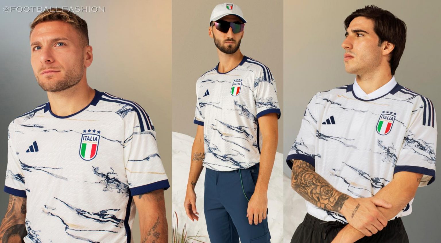 Italy 2023 adidas Home and Away Kits - FOOTBALL FASHION
