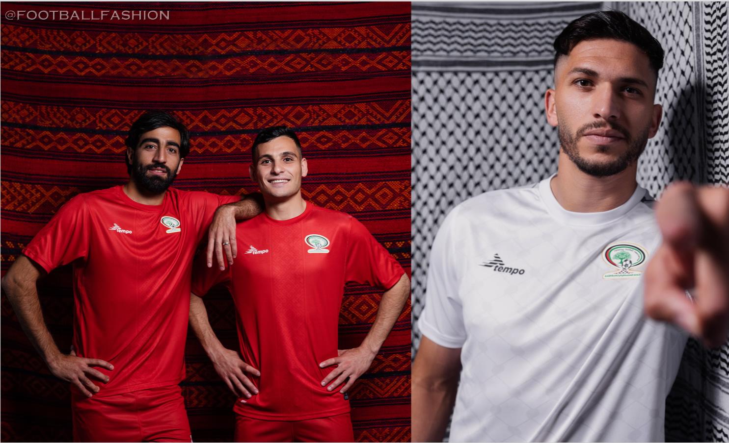 Palestine 2023 Tempo Home and Away Kits - FOOTBALL FASHION