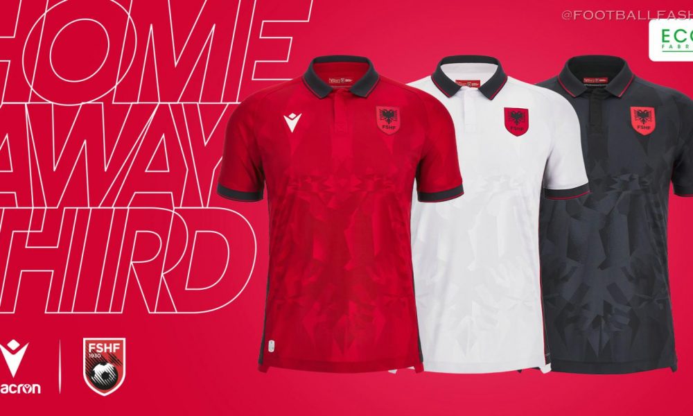 Albania 2023/24 Macron Home, Away and Third Kits - FOOTBALL FASHION