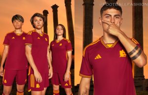 AS Roma 2023/24 adidas Home Kit - FOOTBALL FASHION
