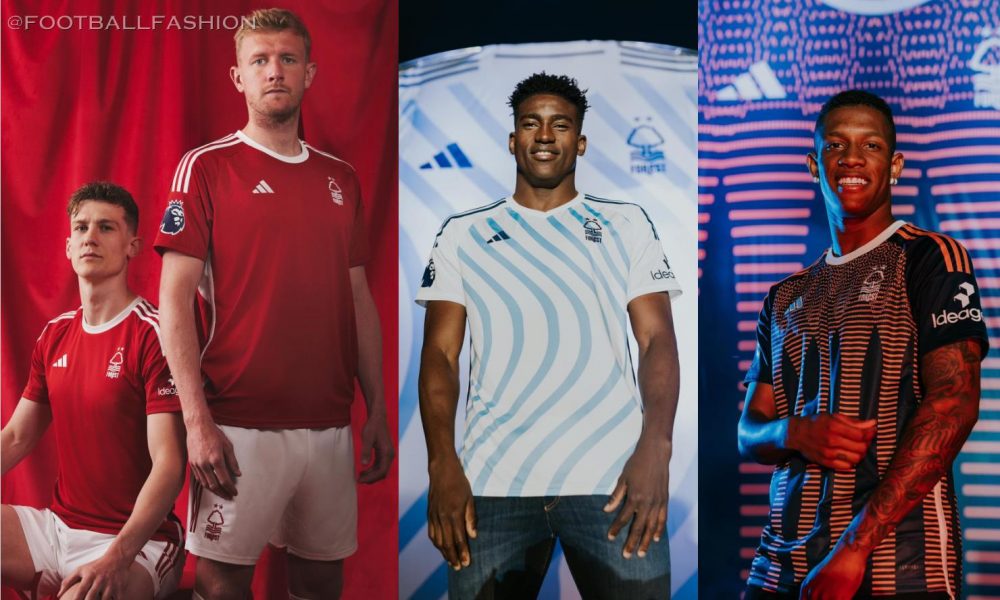 Nottingham Forest 2023/24 adidas Home, Away and Third Kits - FOOTBALL ...