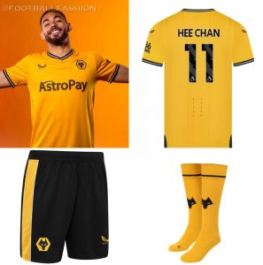 Wolverhampton Wanderers 2023/24 Castore Home Kit - FOOTBALL FASHION