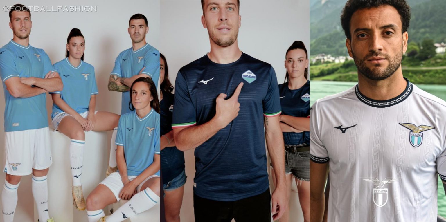 SS Lazio 2023/24 Mizuno Home, Away and Third Kits - FOOTBALL FASHION