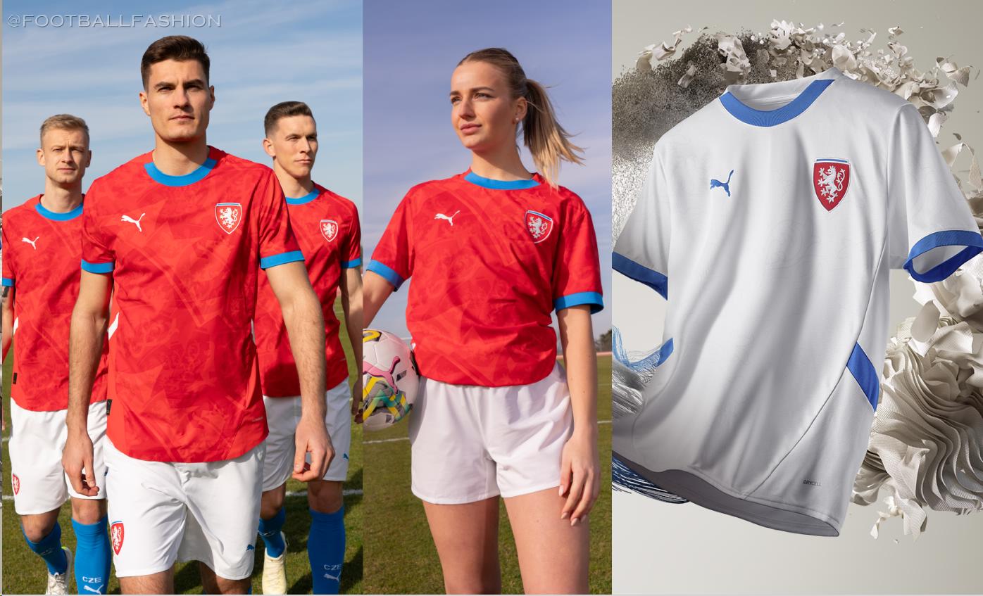 Czech Republic 2024/25 PUMA Home and Away Kits - FOOTBALL FASHION