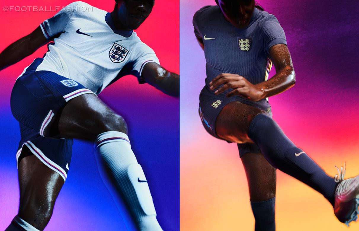 England 2024/25 Nike Home and Away Kits - FOOTBALL FASHION