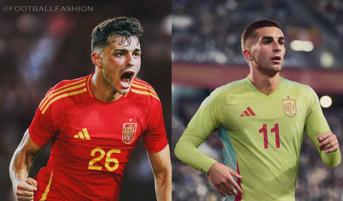 Spain 2024/25 adidas Home and Away Kits - FOOTBALL FASHION