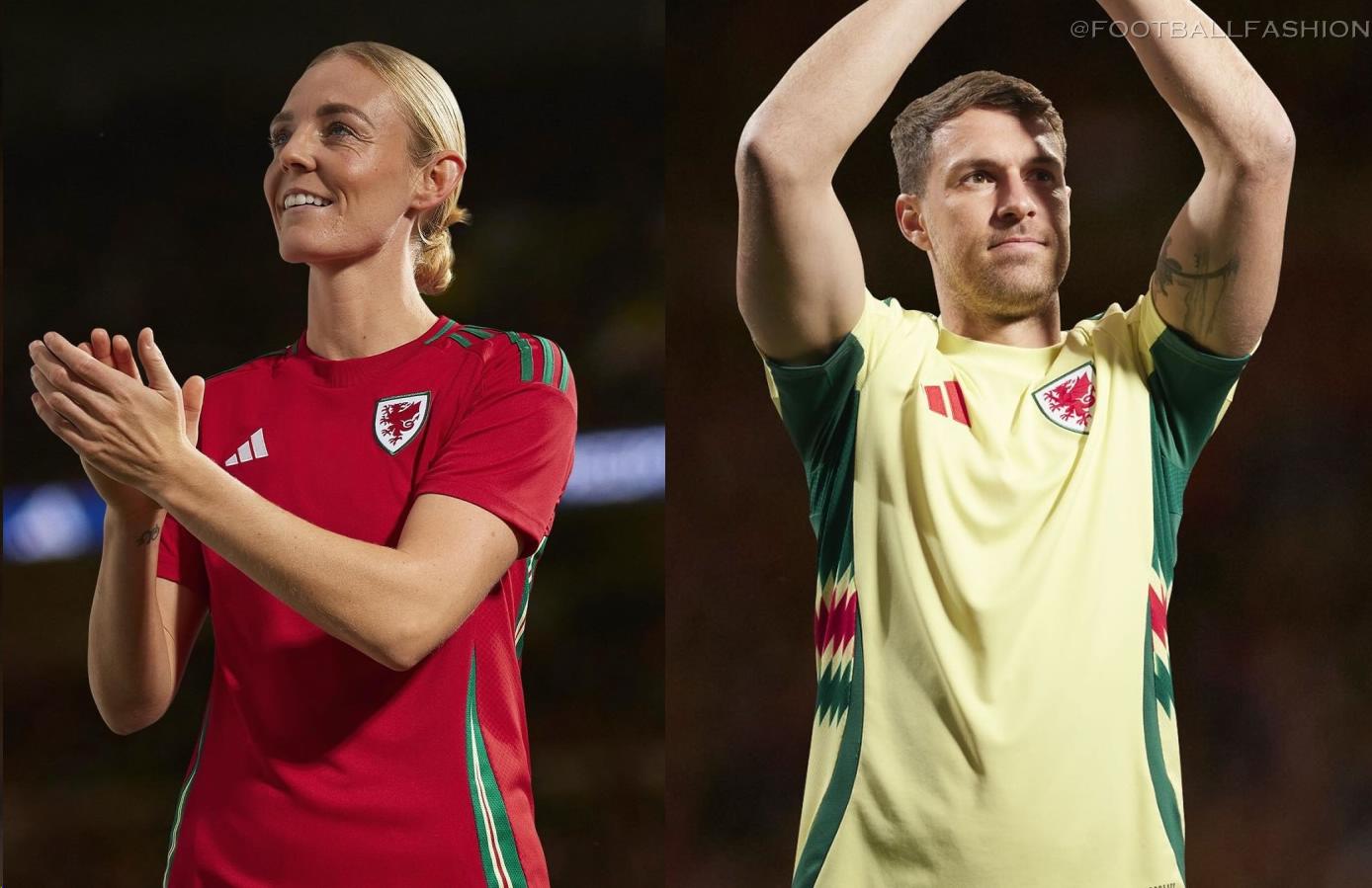 Wales 2024/25 adidas Home and Away Kits - FOOTBALL FASHION