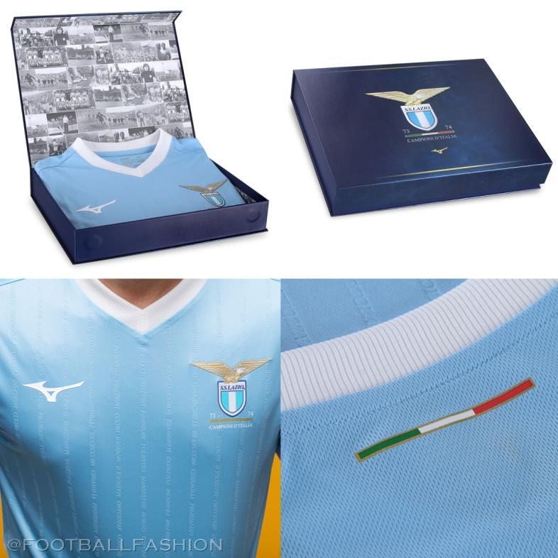 SS Lazio Special 50th Anniversary Mizuno Kit - FOOTBALL FASHION
