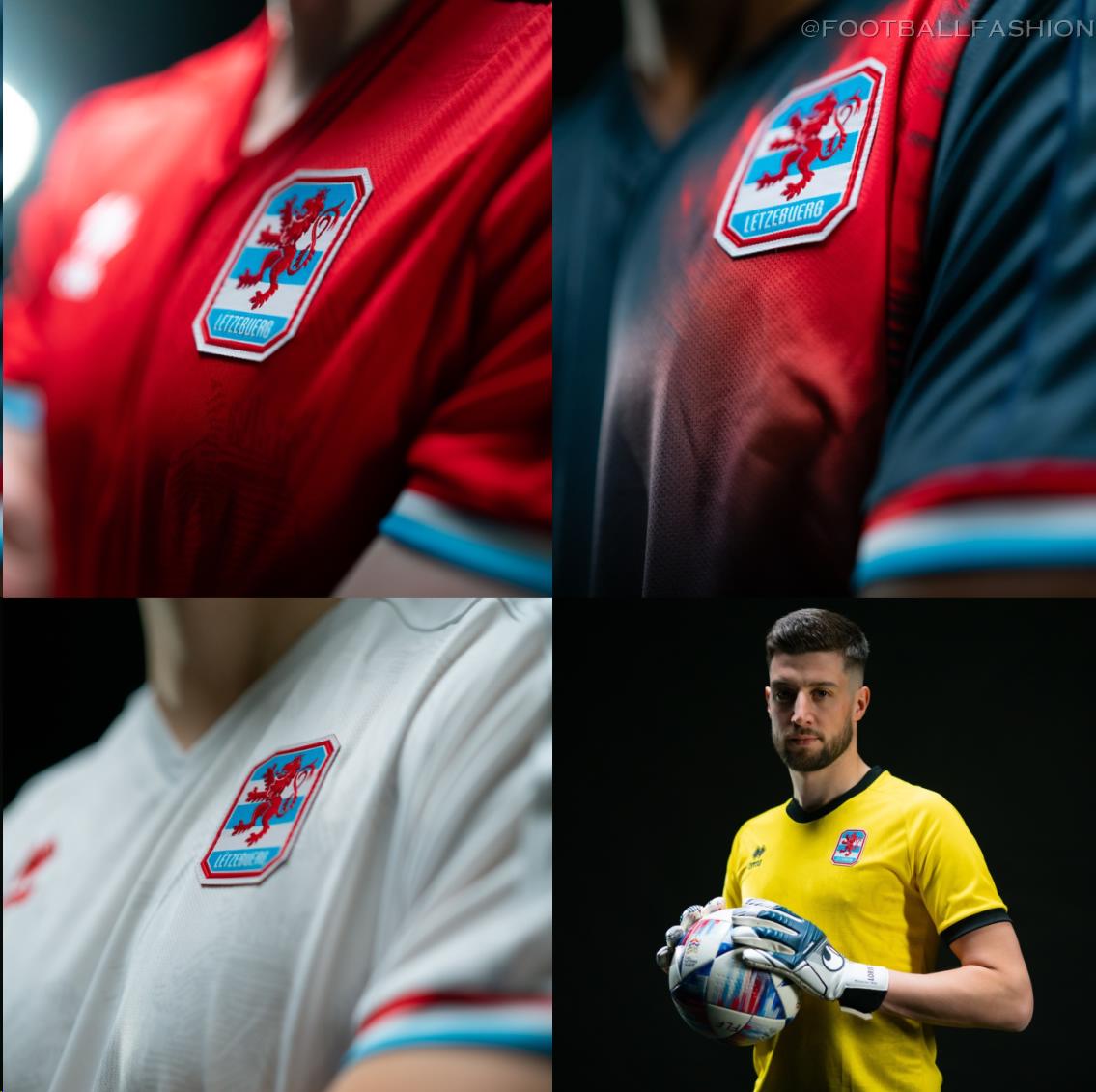 Luxembourg 2024/26 Erreà Kits - FOOTBALL FASHION