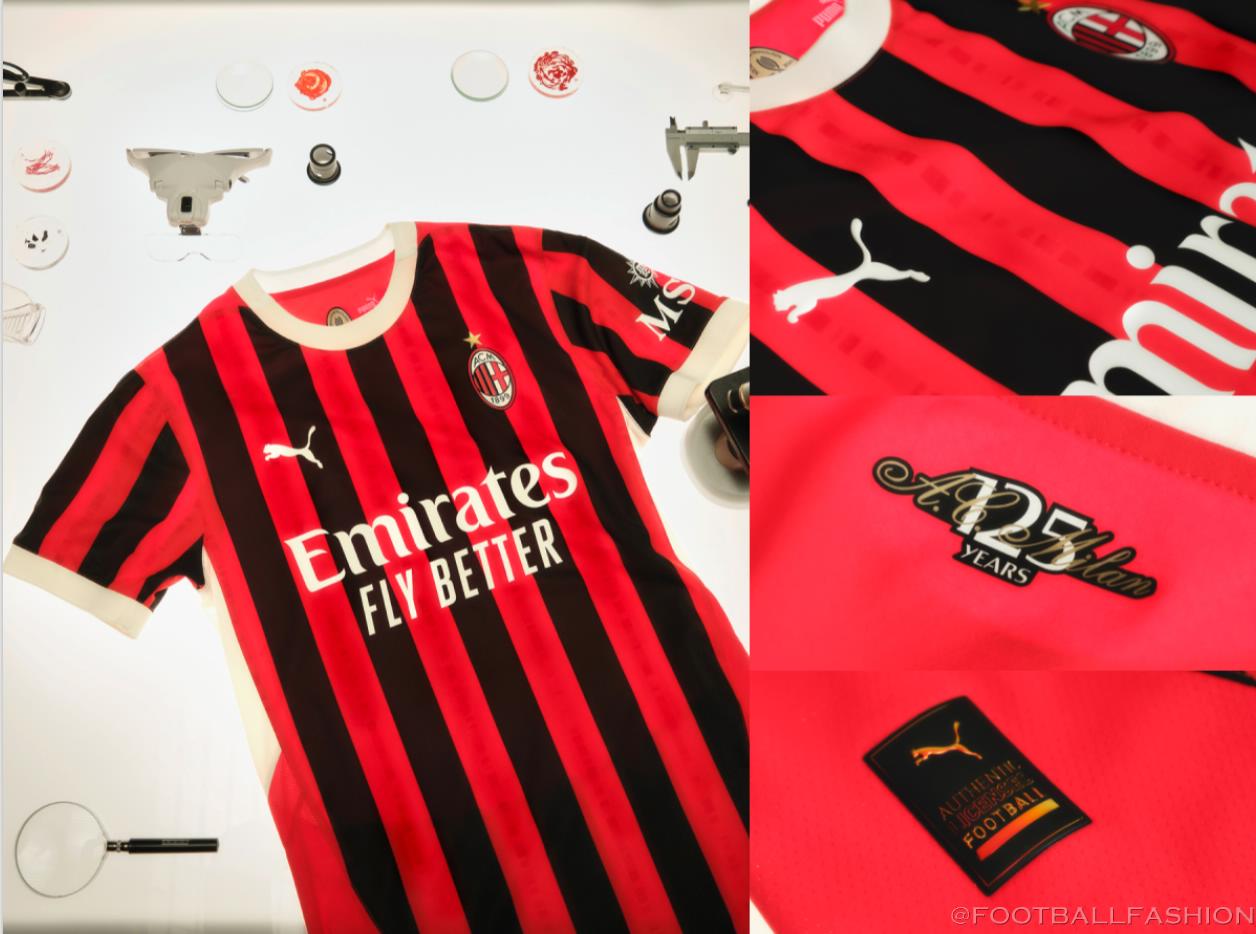 AC Milan 2024/25 PUMA Home Kit - FOOTBALL FASHION