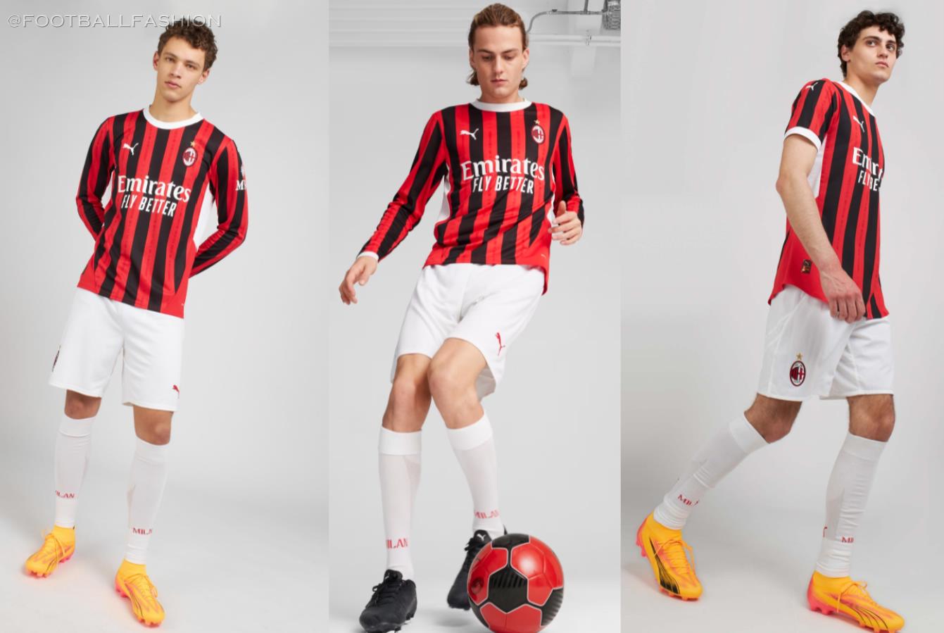 AC Milan 2024/25 PUMA Home Kit - FOOTBALL FASHION