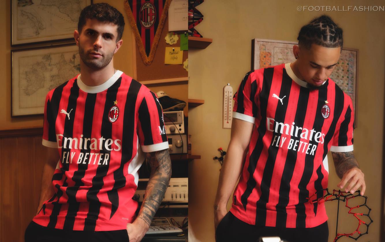 AC Milan 2024/25 PUMA Home Kit - FOOTBALL FASHION
