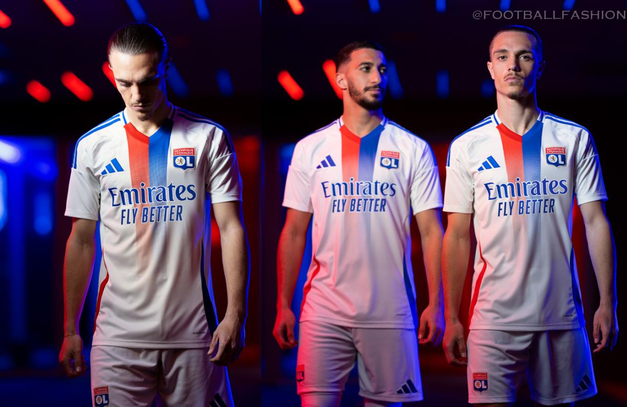 Olympique Lyon 2024/25 adidas Home Kit - FOOTBALL FASHION