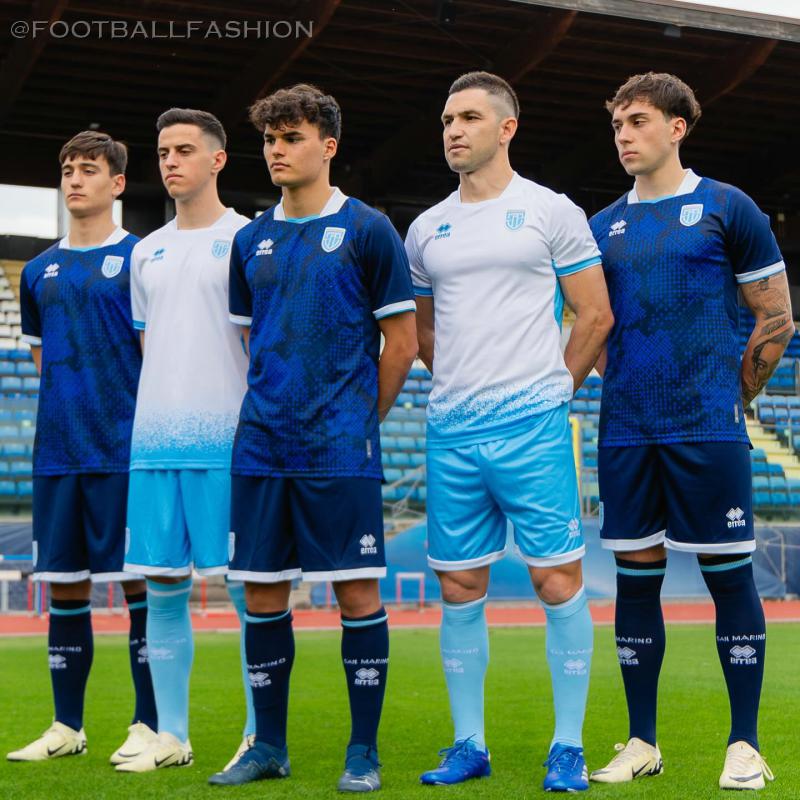 San Marino 2024/26 Erreà Home and Away Kits - FOOTBALL FASHION
