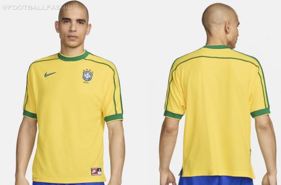 Reissue: Brazil 1998 Nike Home Kit - FOOTBALL FASHION