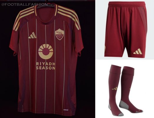 AS Roma 2024/25 adidas Home Kit - FOOTBALL FASHION