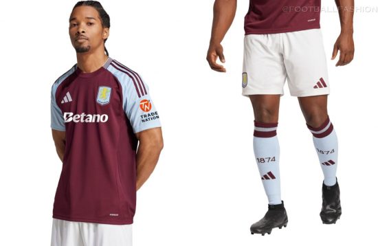 Aston Villa 2024/25 adidas Home Kit - FOOTBALL FASHION