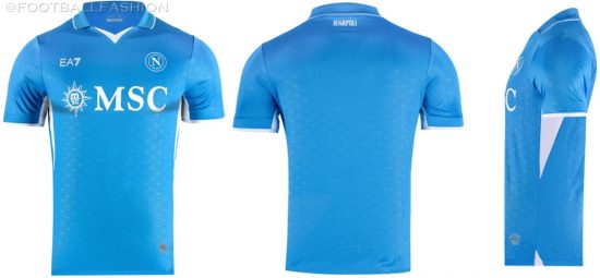SSC Napoli 2024/25 EA7 Home Kit - FOOTBALL FASHION