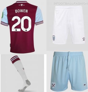 West Ham 2024/25 Umbro Home Kit - FOOTBALL FASHION