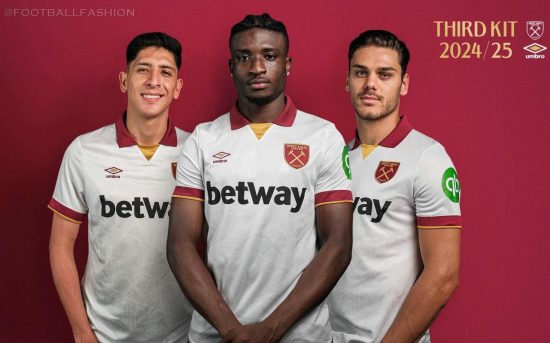 West Ham United 2024/25 Umbro Third Kit - FOOTBALL FASHION