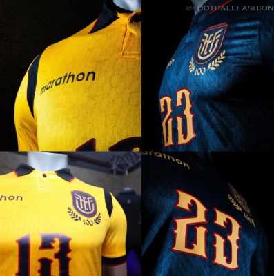Ecuador 100th Anniversary Home and Away Kits - FOOTBALL FASHION