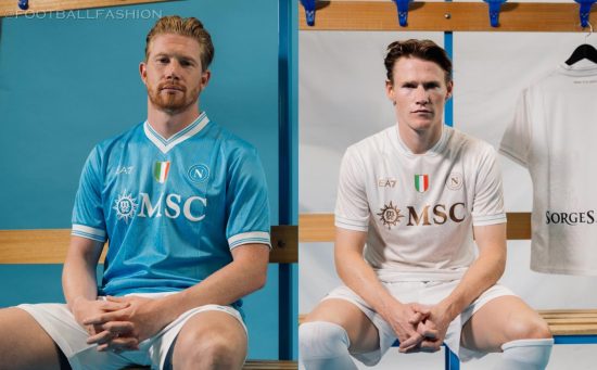 SSC Napoli 2025/26 EA7 Home and Away Kits - FOOTBALL FASHION