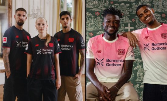 Bayer 04 Leverkusen 2025/26 New Balance Home and Away Kits - FOOTBALL ...