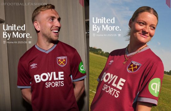 West Ham 2025/26 Umbro Home Kit - FOOTBALL FASHION