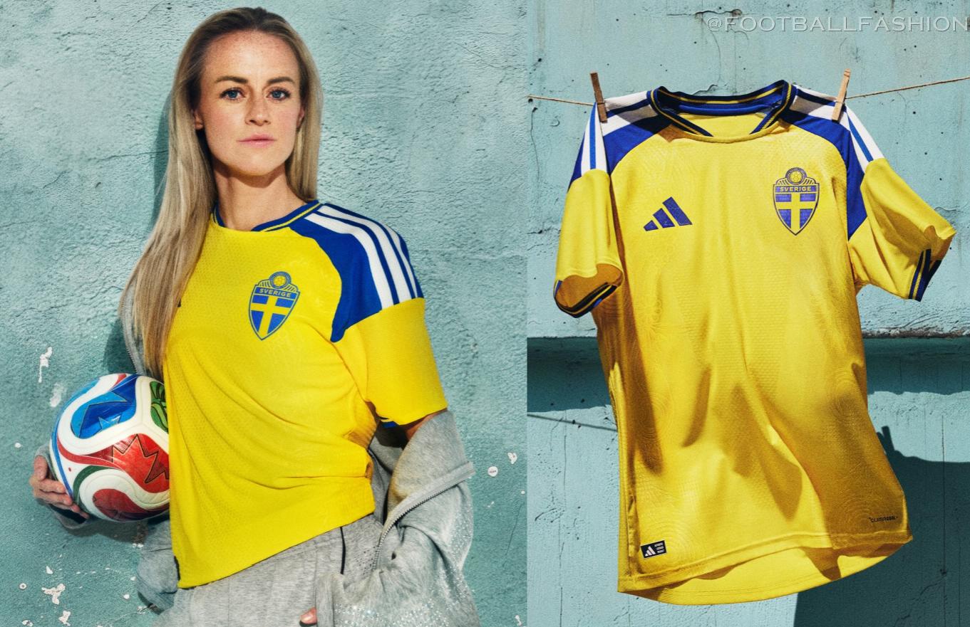 Sweden World Cup 2026 Adidas Home Kit FOOTBALL FASHION Sweden World Cup 2026 Adidas Home Kit FOOTBALL FASHION